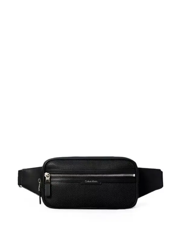 Calvin Klein Perforated Detail Belt Bag - Black