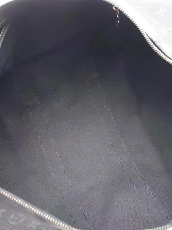 LOUIS VUITTON Keepall Bandouliere 45 Monogram Eclipse Bag - Grey