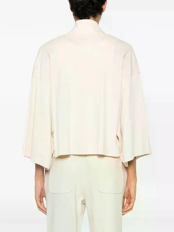PSOPHIA V-neck Blouse With Cut-out Sleeves