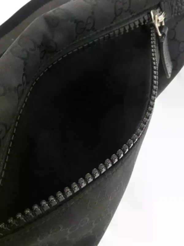 Gucci Gg Nylon Web Belt Bag - Black