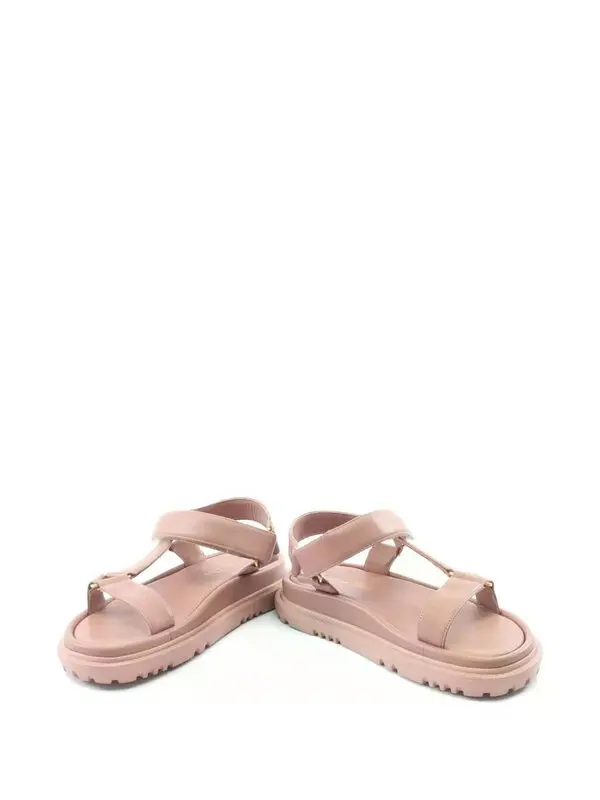 Dior D-wave Leather Sandals - Pink