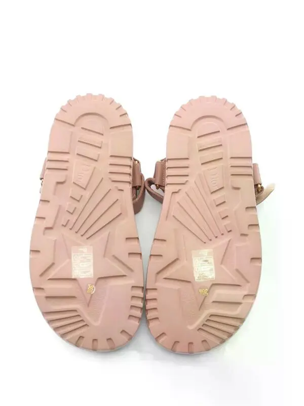 Dior D-wave Leather Sandals - Pink