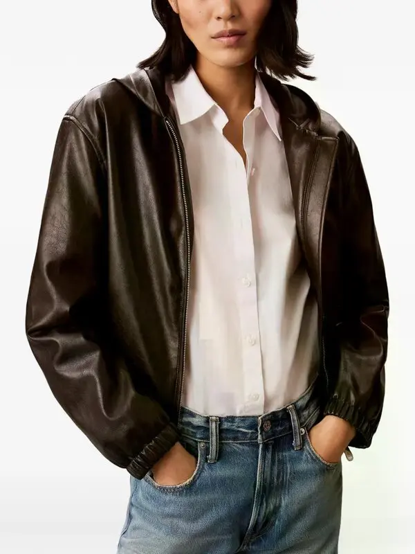 Calvin Klein Hooded Zip-up Bomber Jacket