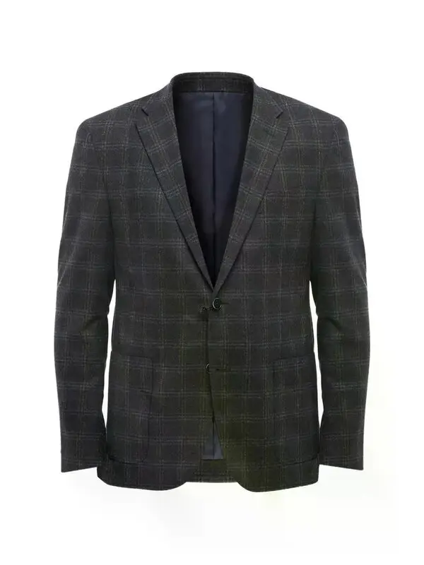 Corneliani Nino Danieli Checked Blazer - Grey