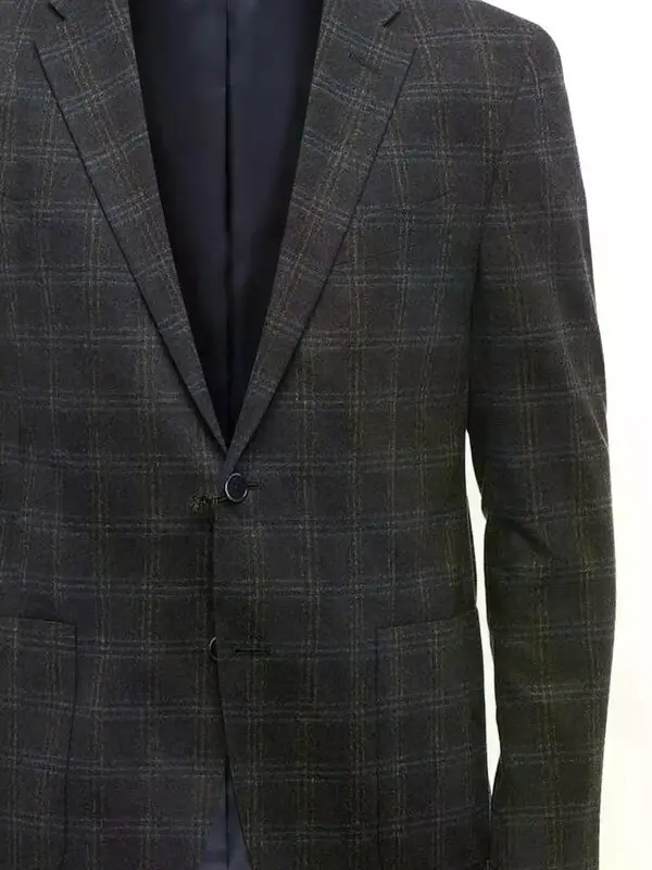 Corneliani Nino Danieli Checked Blazer - Grey