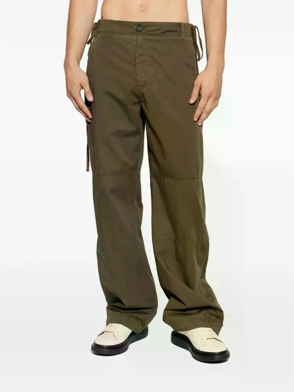 Alexander McQueen Cotton Drawstring Trousers