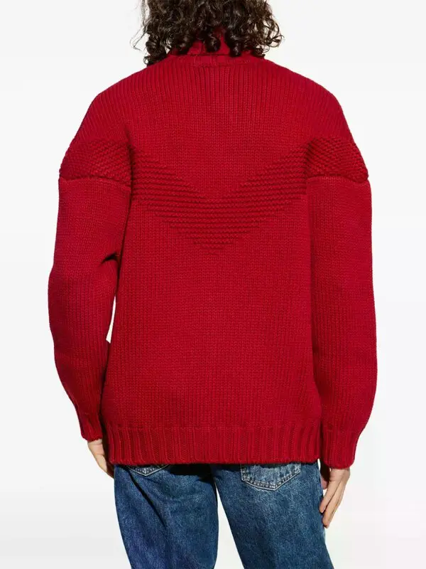 Dsquared2 Chevron Knit Roll Neck Sweater