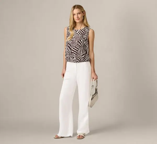 Adrianna Papell Bubble Hem Tank Top