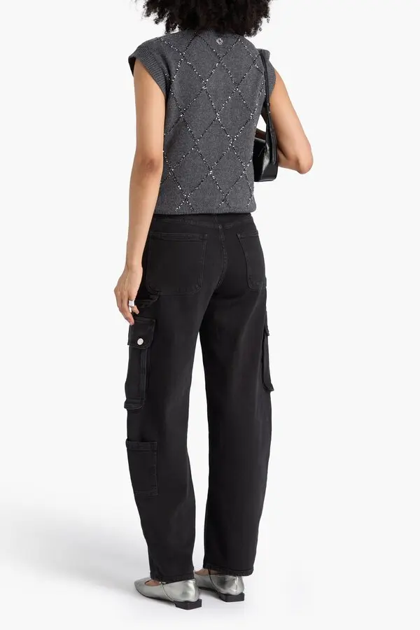 Maje Highrise Cargo Jeans
