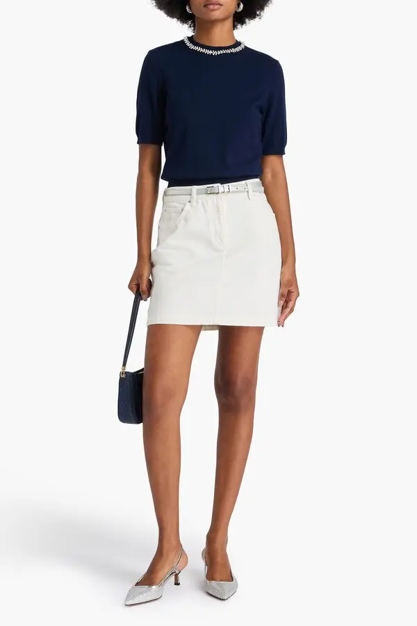 Maje Crystalembellished Woolblend Sweater