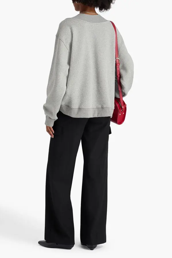 Sandro Cottonblend Jersey Sweatshirt