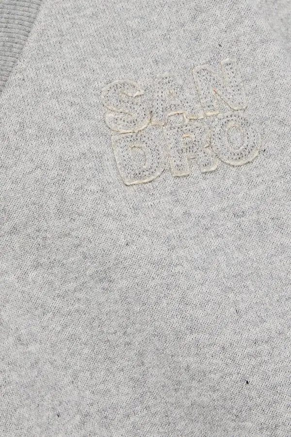 Sandro Cottonblend Jersey Sweatshirt