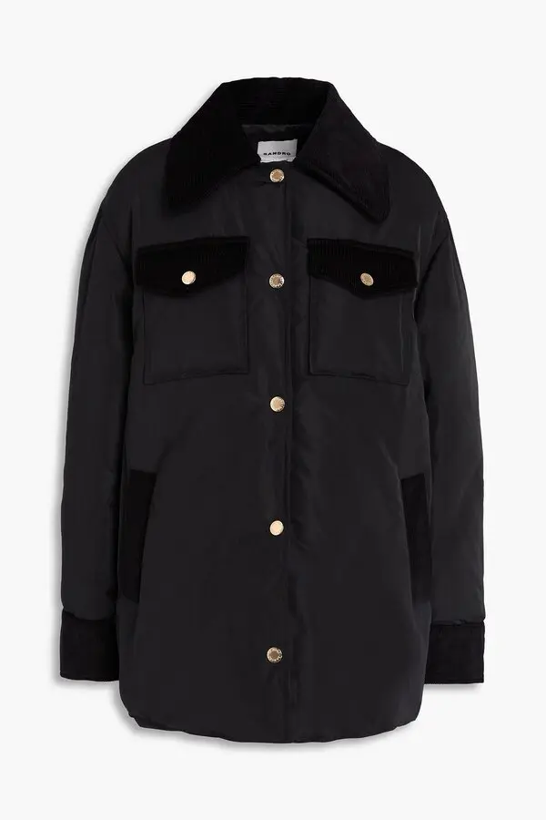 Sandro Corduroytrimmed Shell Jacket