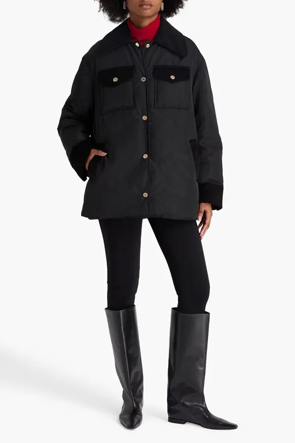 Sandro Corduroytrimmed Shell Jacket
