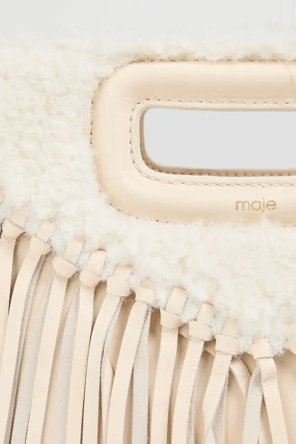 Maje Fringed Leather Tote
