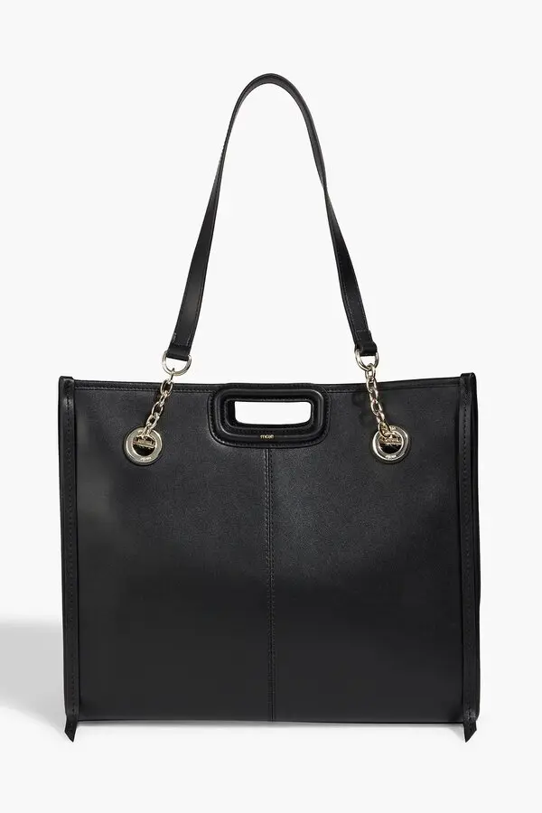 Maje Leather Tote - Black
