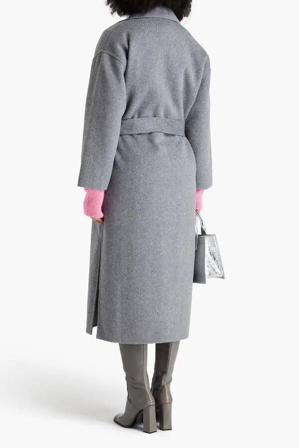 Maje Woolblend Felt Coat