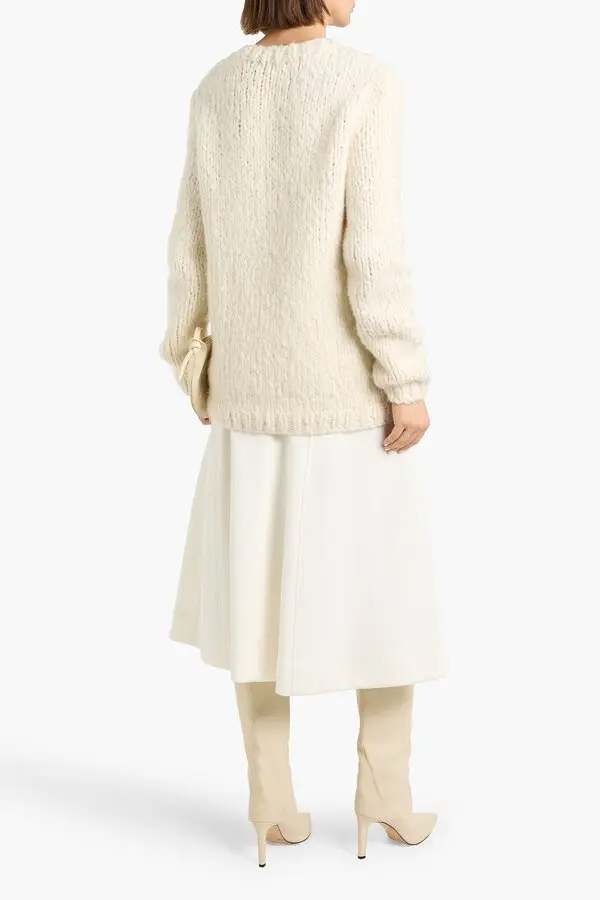 JIL SANDER Crepe Midi Skirt