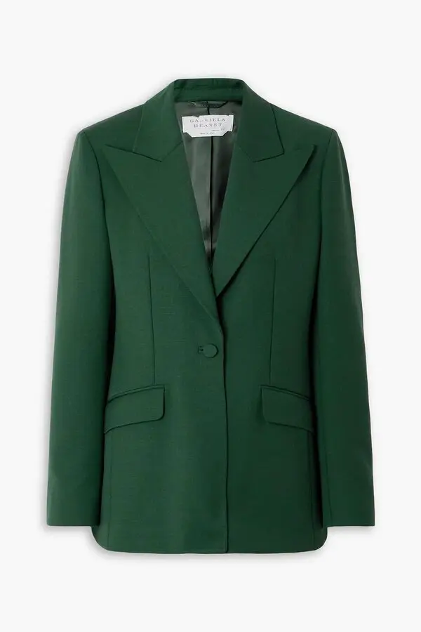 Gabriela Hearst Leiva Wool Blazer - Emerald