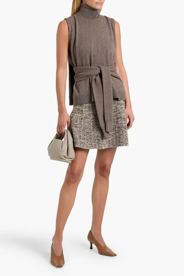 Stella McCartney Marled Woolblend Mini Skirt