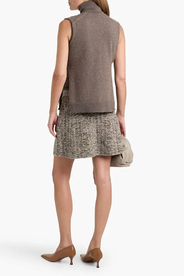 Stella McCartney Marled Woolblend Mini Skirt