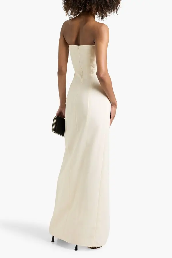 Stella McCartney Strapless Woolcrepe Maxi Dress