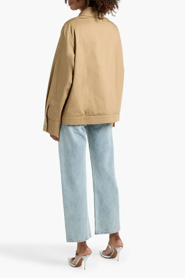 AREA Cutout Crystalembellished Cottontwill Jacket