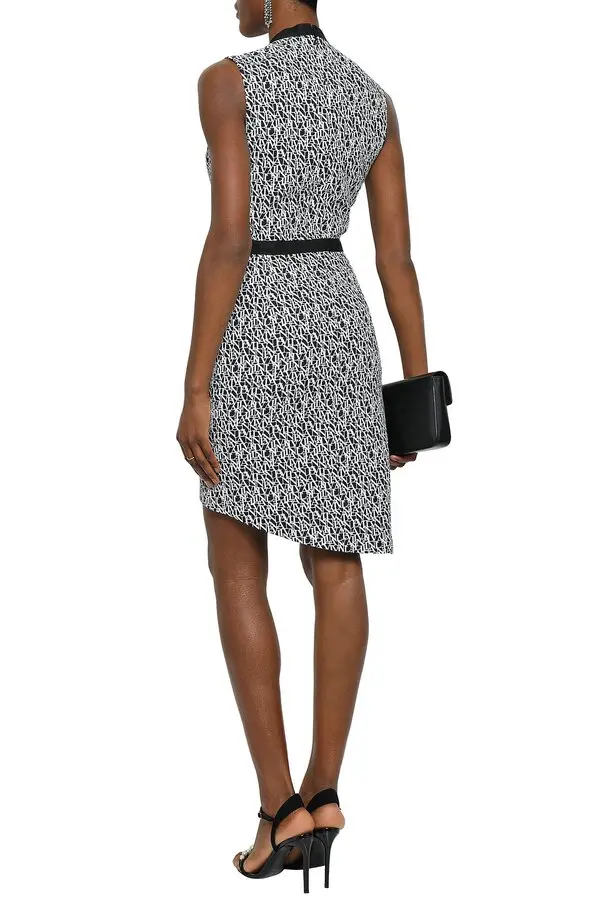 LANVIN Wrapeffect Printed Crepe Dress