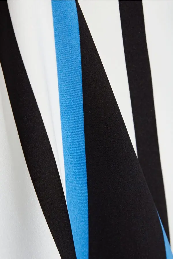 Dolce & Gabbana Striped Stretchsilk Midi Dress
