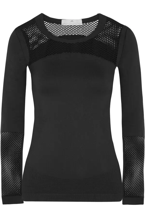 Adidas By Stella McCartney Meshpaneled Climalite Stretch Top