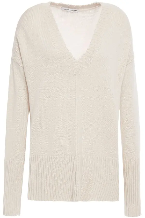 Autumn Cashmere Distressed Knitted Sweater