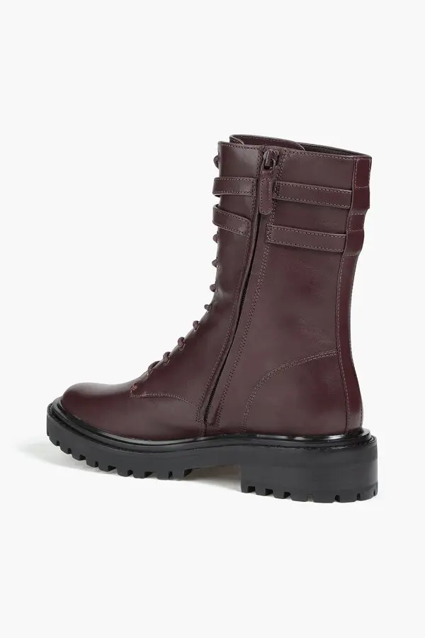 Tory Burch Leather Combat Boots