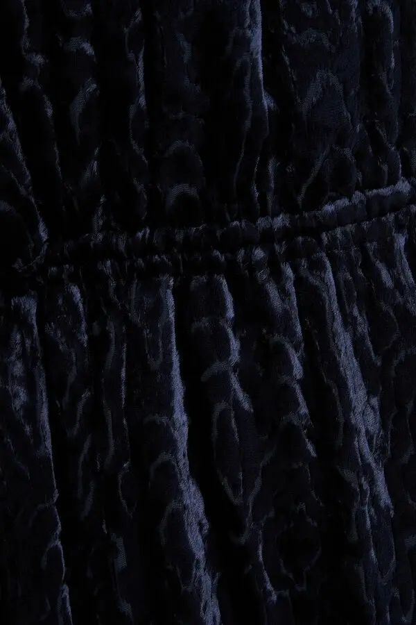 BY MALENE BIRGER Fringed Devorévelvet Midi Dress