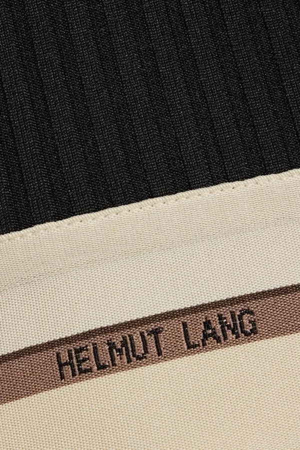 Helmut Lang Cropped Ribbedknit Top