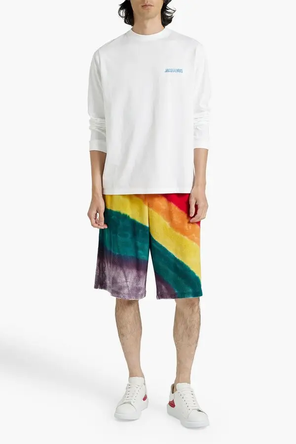 Acne Studios Tiedyed Cottonterry Drawstring Shorts