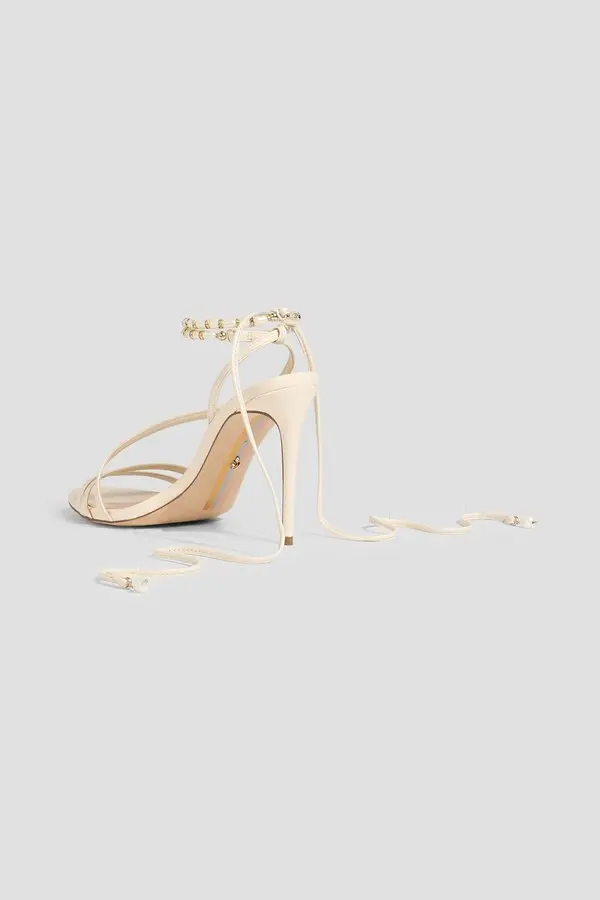 Sam Edelman Scarlette Embellished Lace-up Leather Sandals