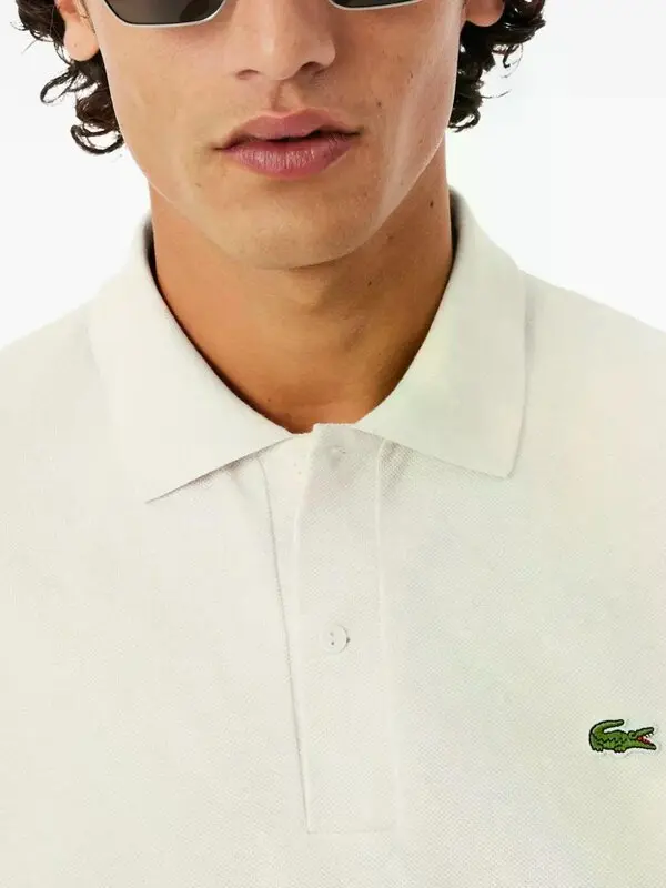 Lacoste Striped Short-sleeve Polo Shirt - Neutrals