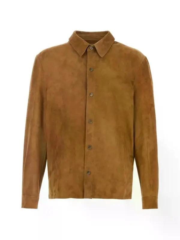 SALVATORE SANTORO Suede Shirt
