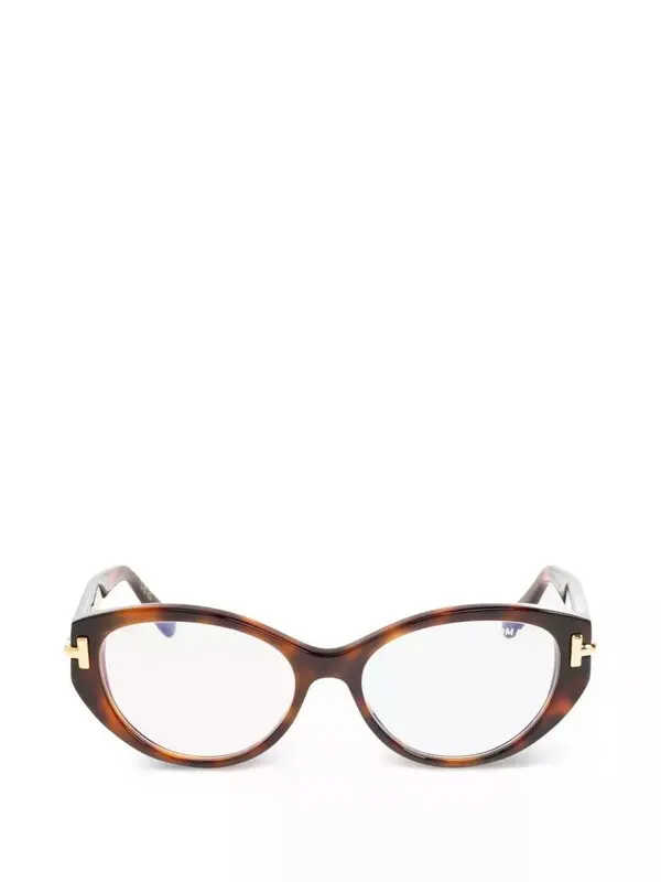TOM FORD Cat-eye Frame Glasses - Brown