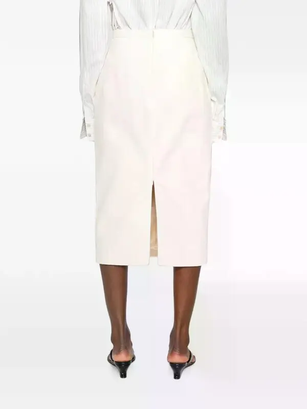 N°21 High-waisted Pencil Skirt With Textured Finish