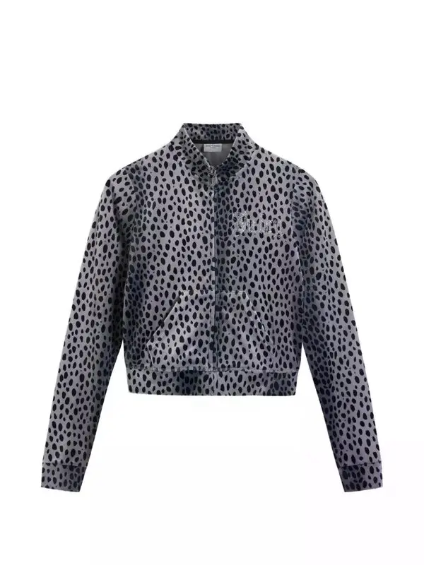 Juicy Couture Cheetah Print Velour Sweatshirt