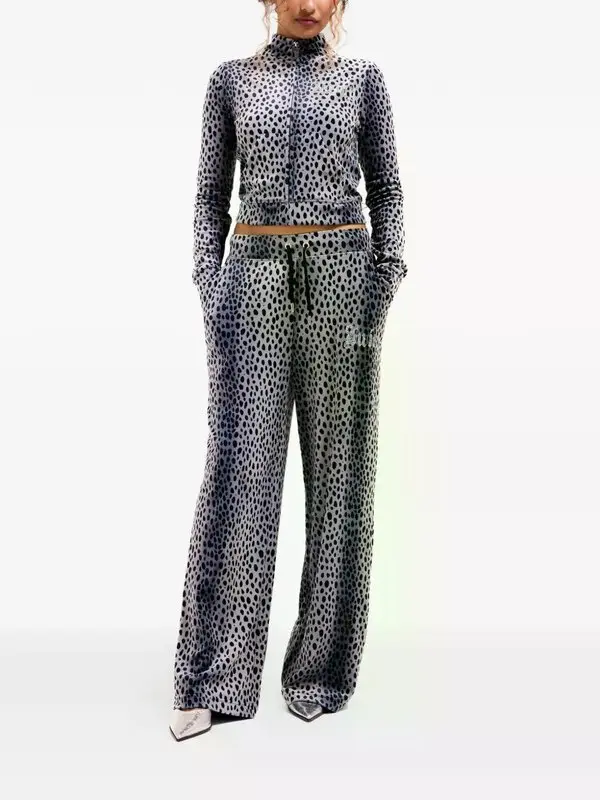 Juicy Couture Cheetah Print Velour Sweatshirt