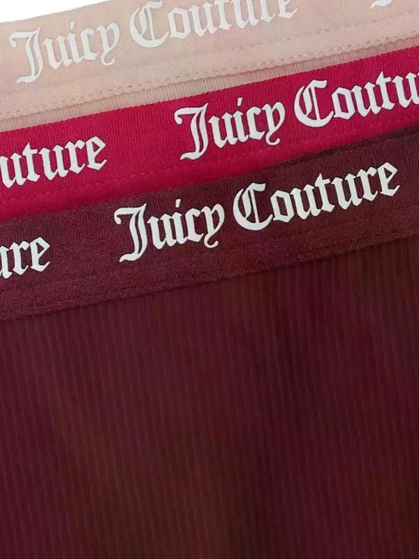 Juicy Couture Ribbed Lace-trim Brief