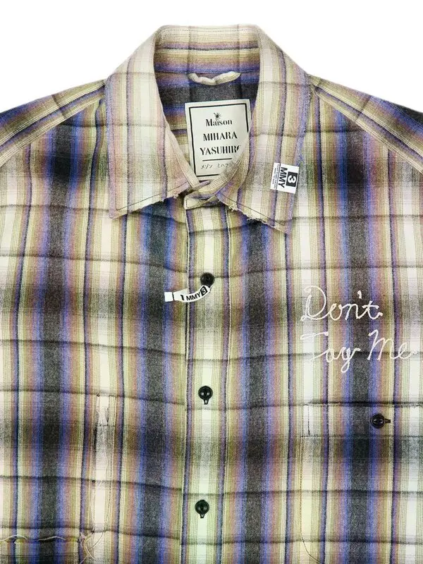 Mihara Yasuhiro Check Cotton Shirt