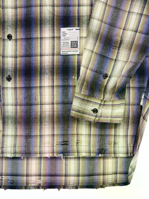 Mihara Yasuhiro Check Cotton Shirt