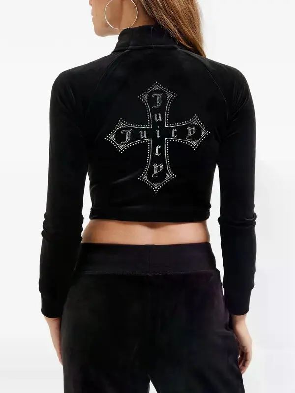 Juicy Couture Zip-up Velour Sweatshirt