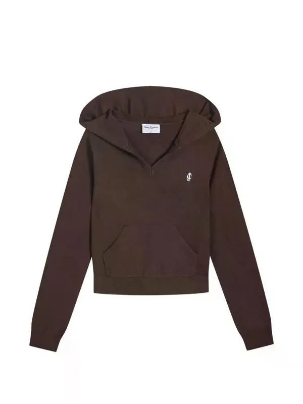 Juicy Couture Logo Plaque Hoodie