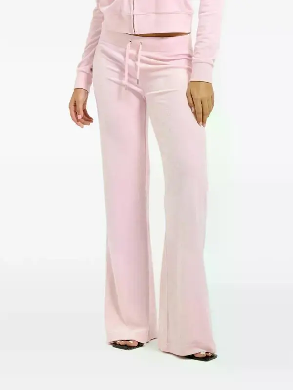 Juicy Couture Monogram Velour Track Pants