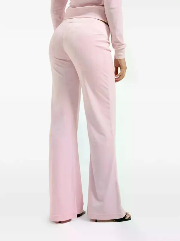 Juicy Couture Monogram Velour Track Pants