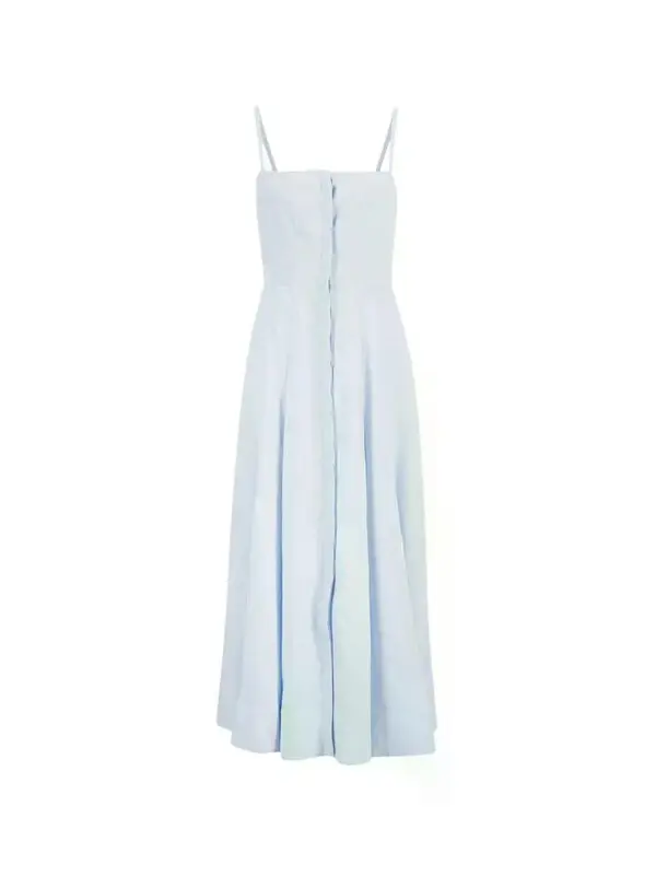 Gabriela Hearst Magritte Sleeveless Midi Dress - Blue